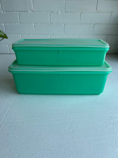 Green Tupperware Veggie Savers – Love My Mat
